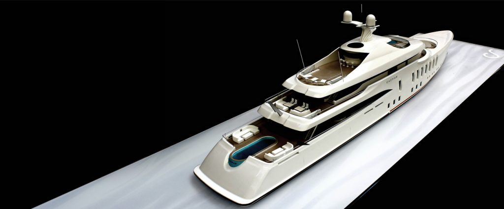 Caspian Superyacht Model for Claydon Reeves - Model Makers Bristol ...