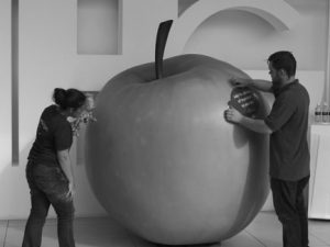 JWT Giant Apple - Model Makers Bristol / Amalgam Model Making